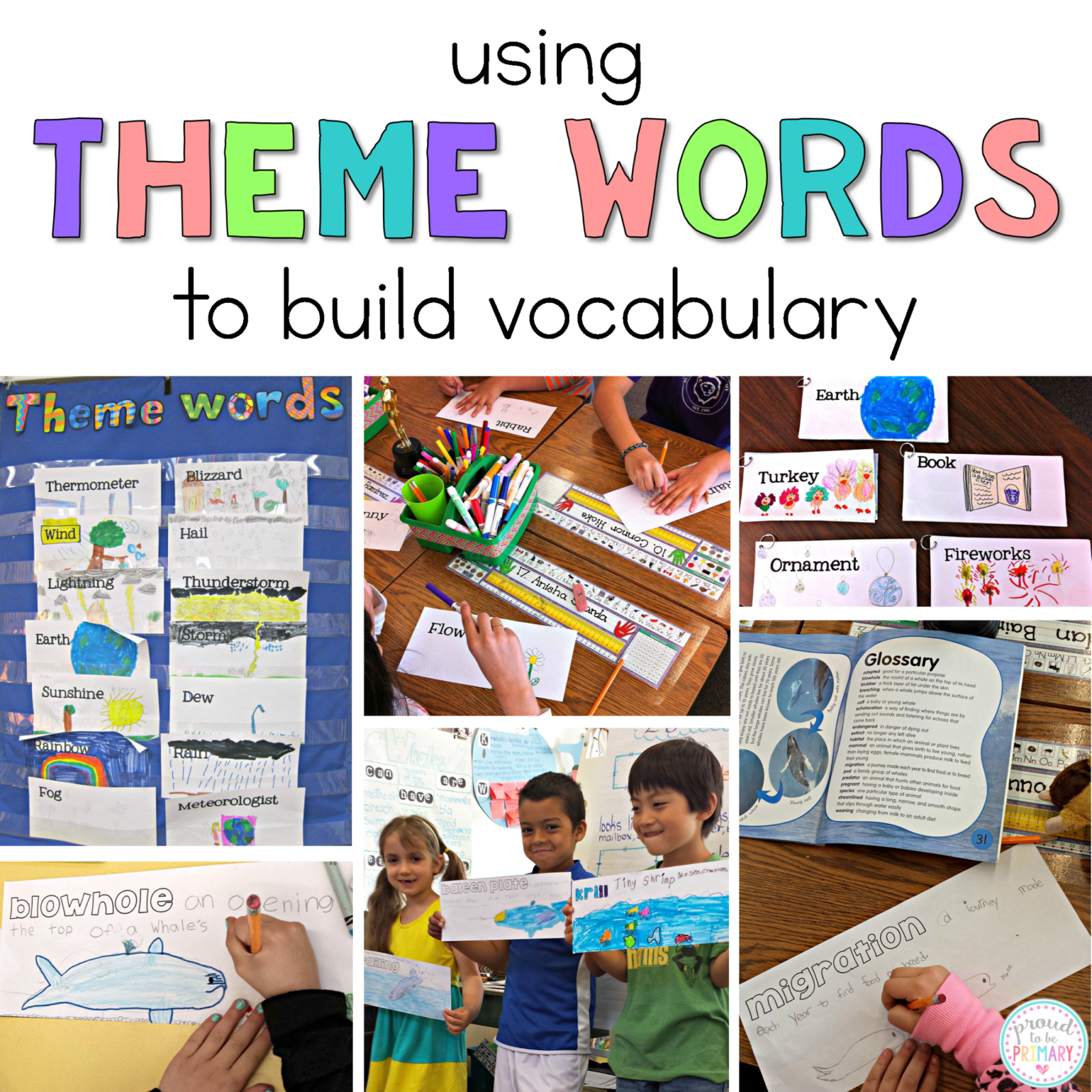 Building Student Vocabulary with Theme Words – Proud to be Primary