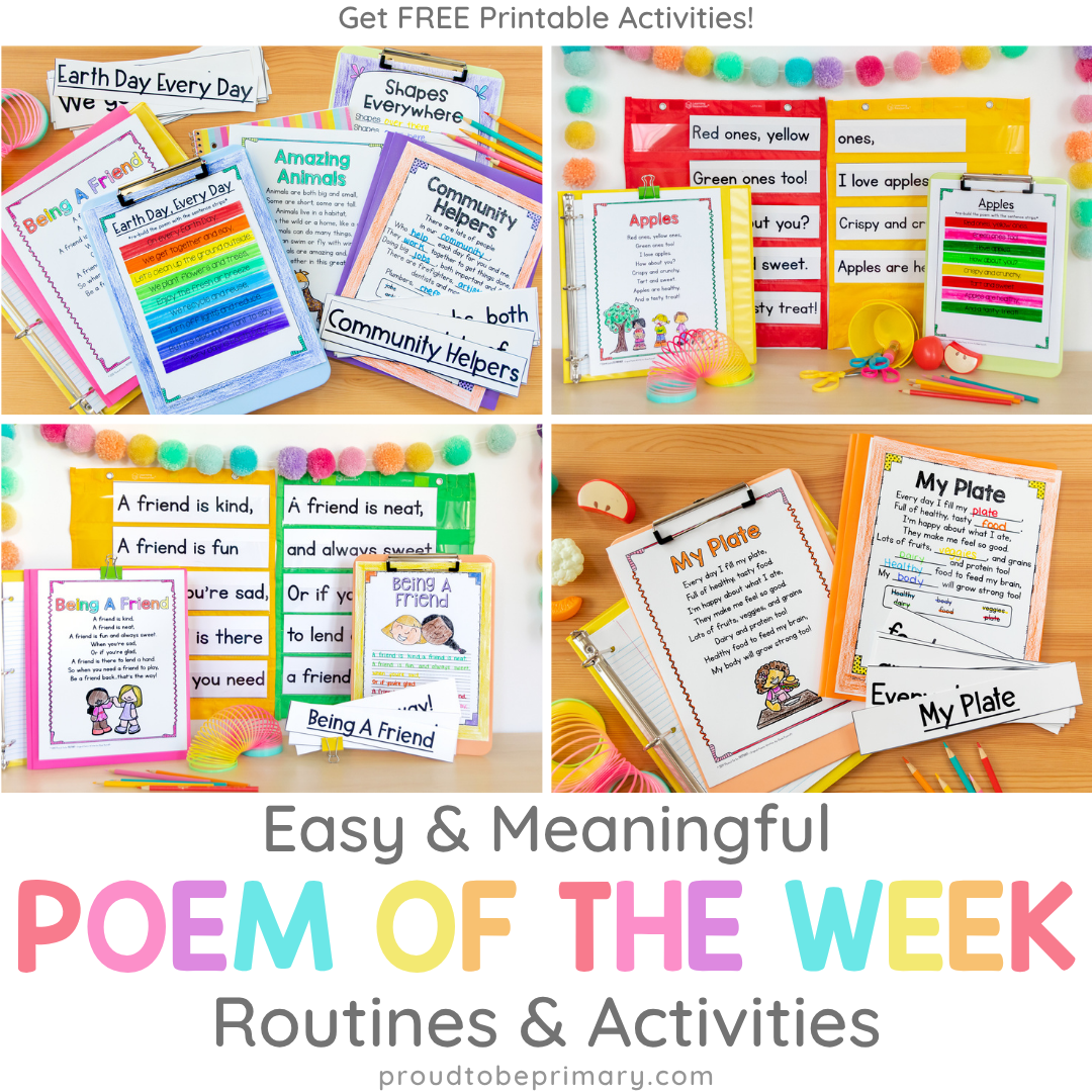 Poem of the Week: Poetry Routine and Activities – Proud to be Primary