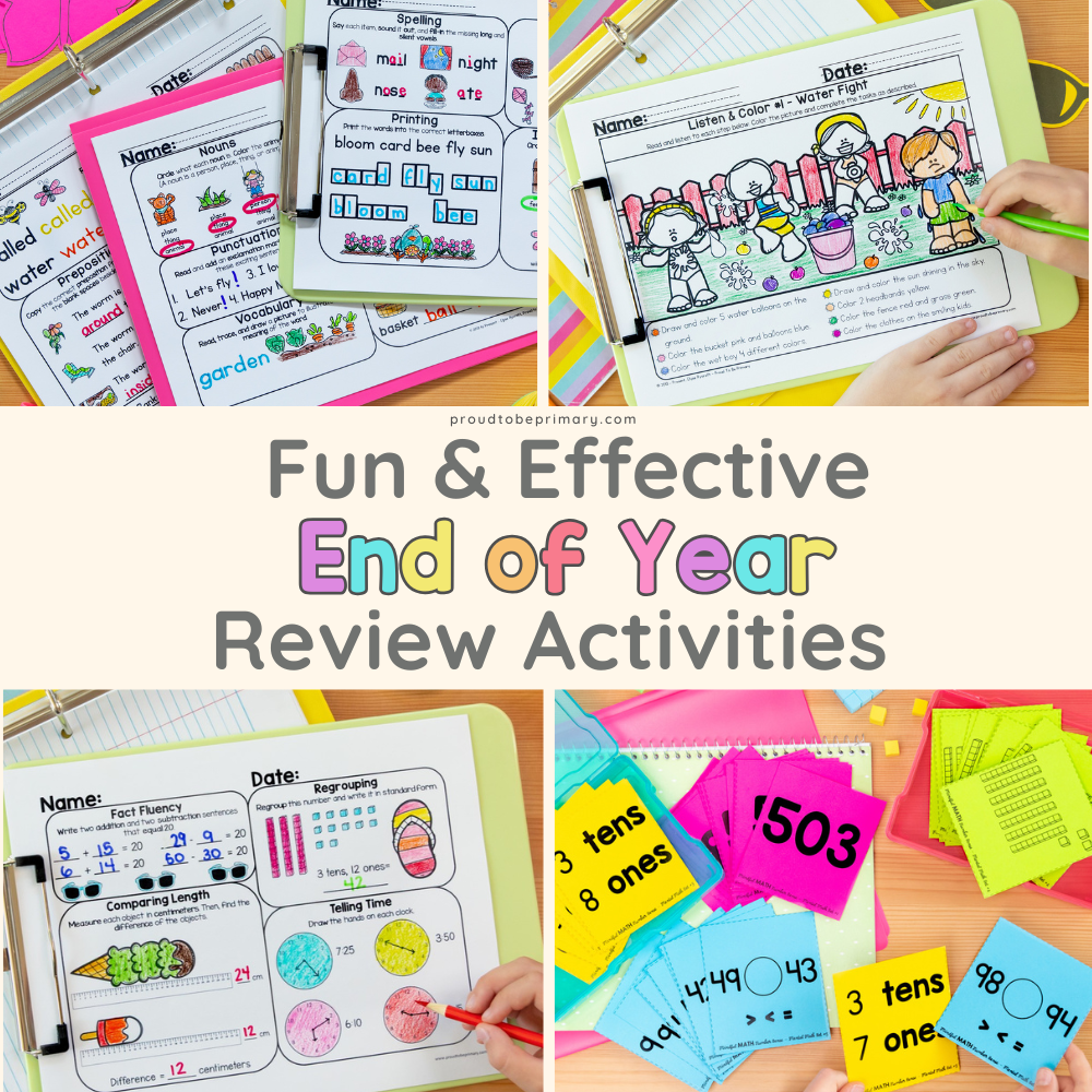 Make Your End of Year Review Fun and Effective in K-2 – Proud to be Primary