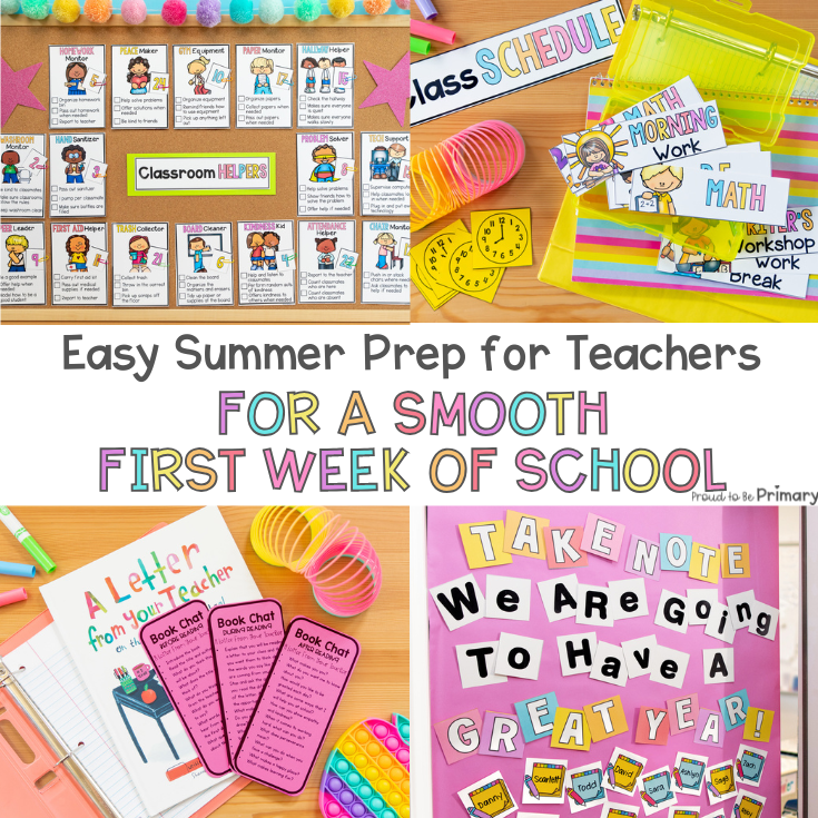 Easy Summer Prep for Teachers – Proud to be Primary