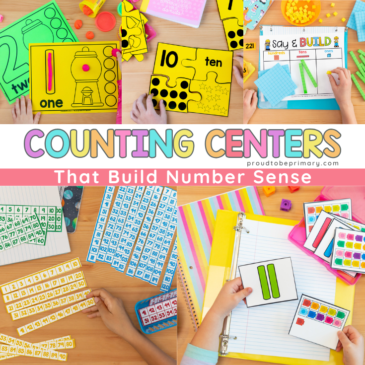 Number and Counting Math Centers in Kindergarten – Proud to be Primary